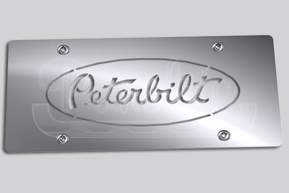 PETERBILT LOGO LICENSE PLATE - Panelite